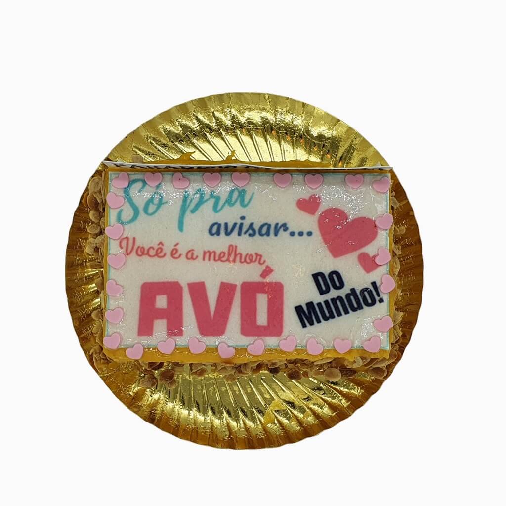Bolo aviso para a melhor avó - Entrega em 6h - ChefPanda